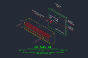 Planos de aire acondicionado: Detalles en AutoCAD